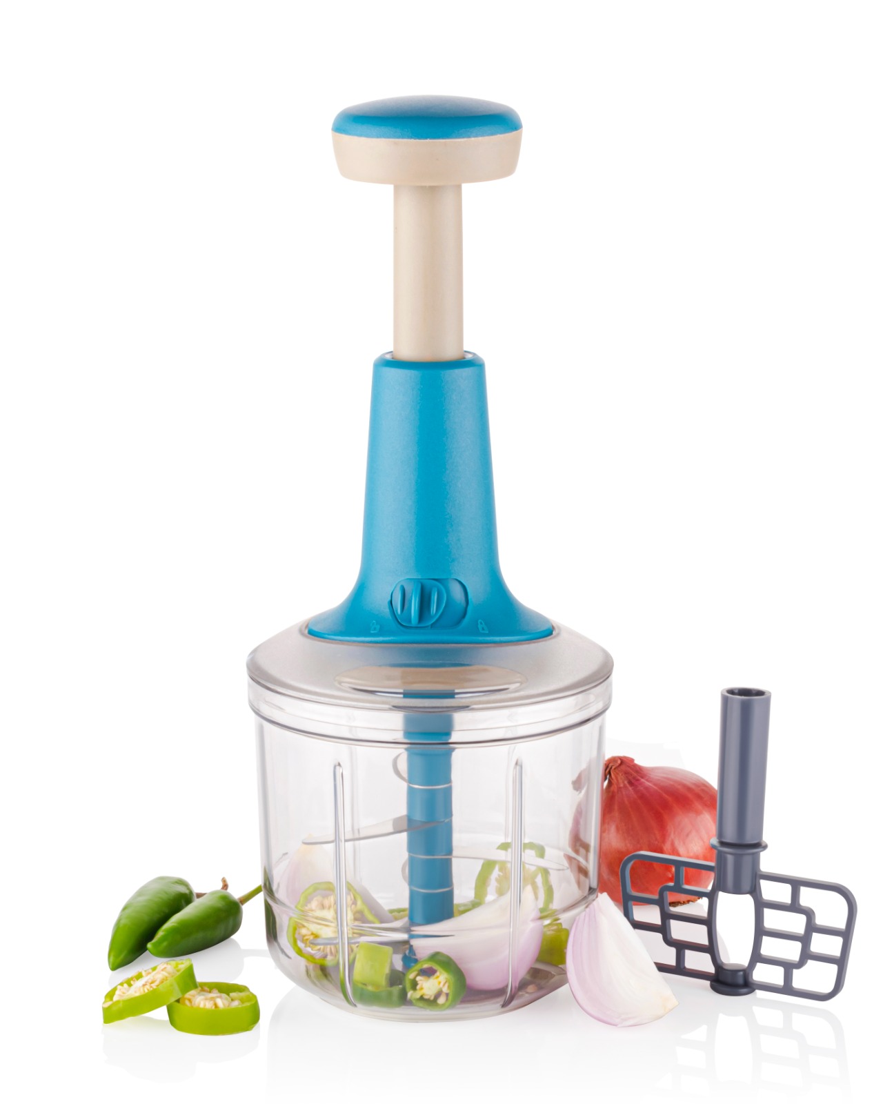 Push Chopper - 1200ml - kitchnifty