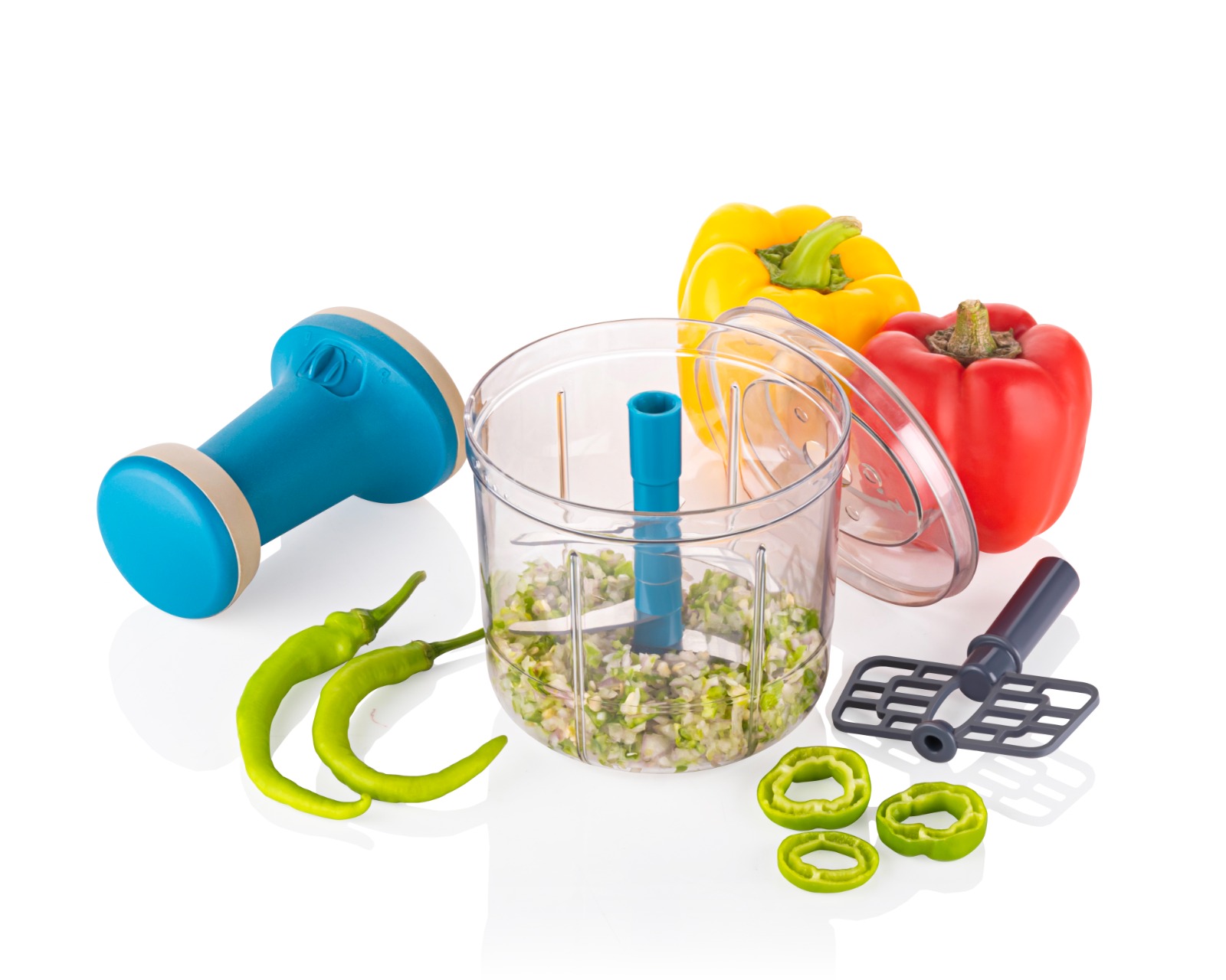 Push Chopper - 1200ml - kitchnifty