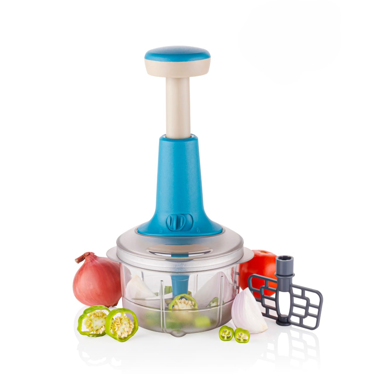 Push chopper - (800ml) - kitchnifty